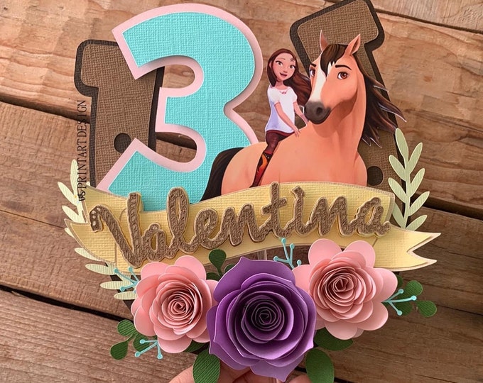 Spirit Riding Free Cake Topper / Spirit Riding Free - Etsy España