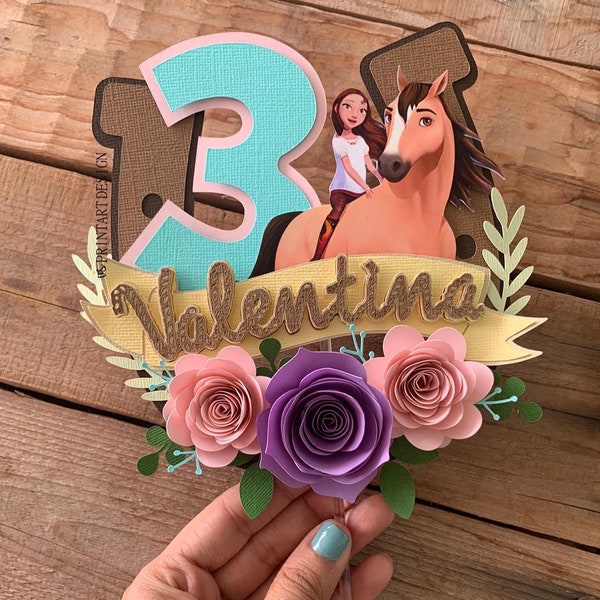 Spirit Riding Free Cake Topper - Etsy