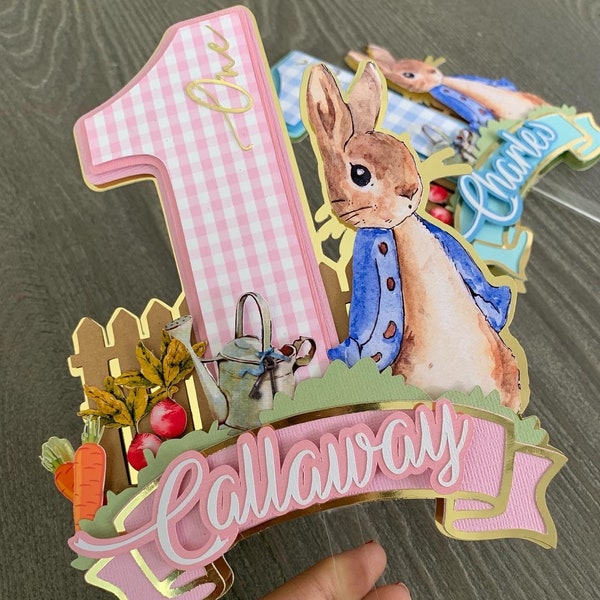 Peter Rabbit Cake Topper - Etsy Australia
