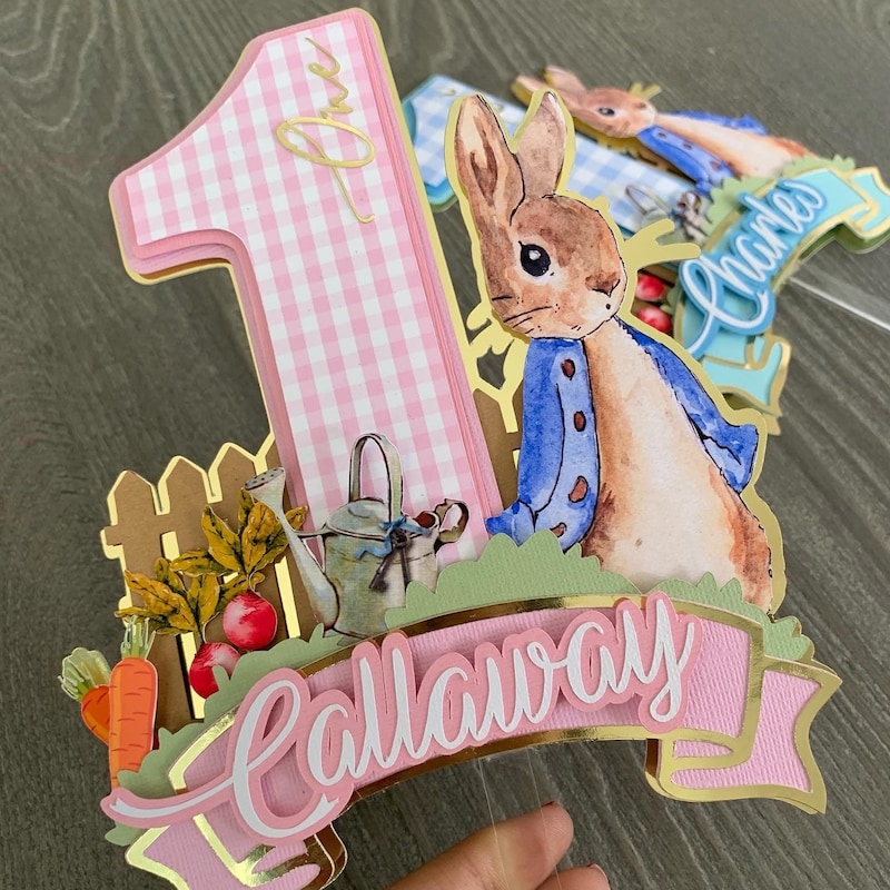 Peter Rabbit Cake Topper - Etsy