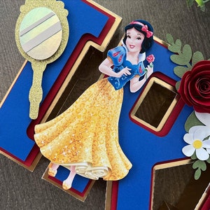 Snow White 3D Letters / Snow White Birthday Decorations / Snow White ...