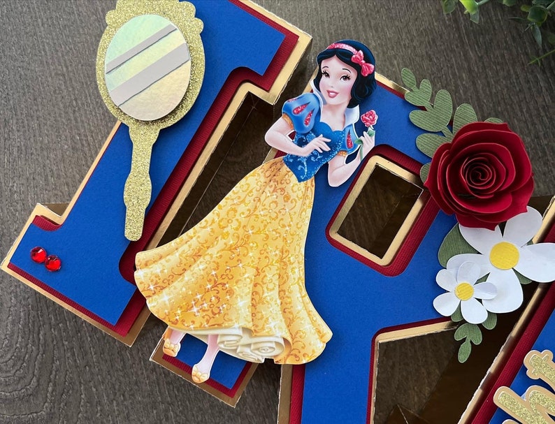 Snow White 3D Letters / Snow White Birthday Decorations / Snow - Etsy