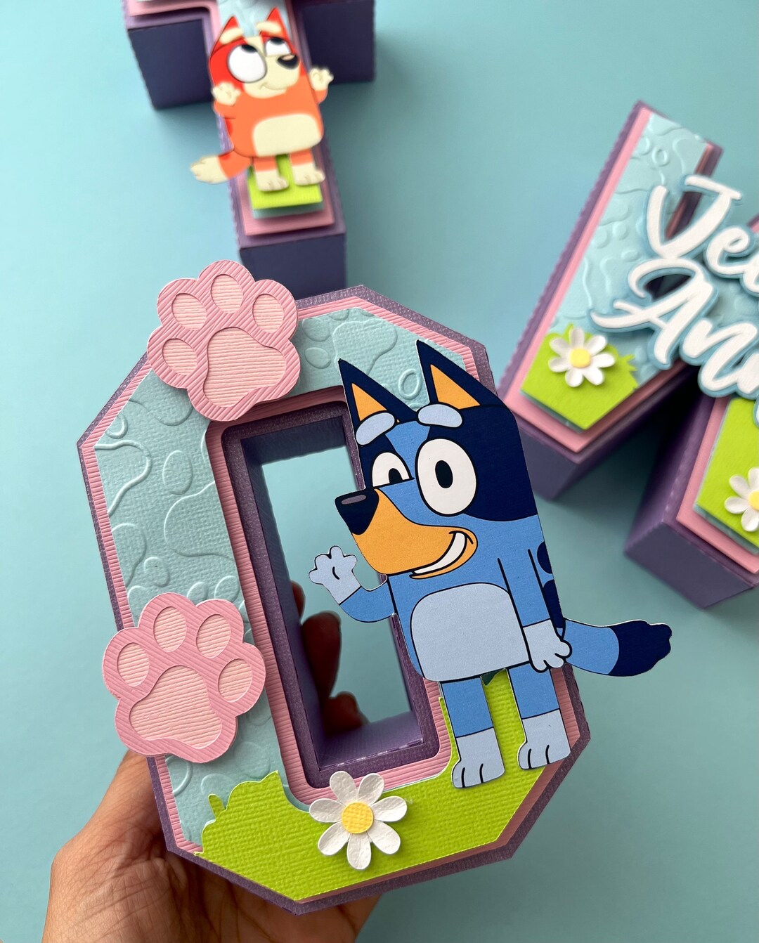 Bluey 3D Letters / Bluey Birthday Decorations / Bluey Party - Etsy
