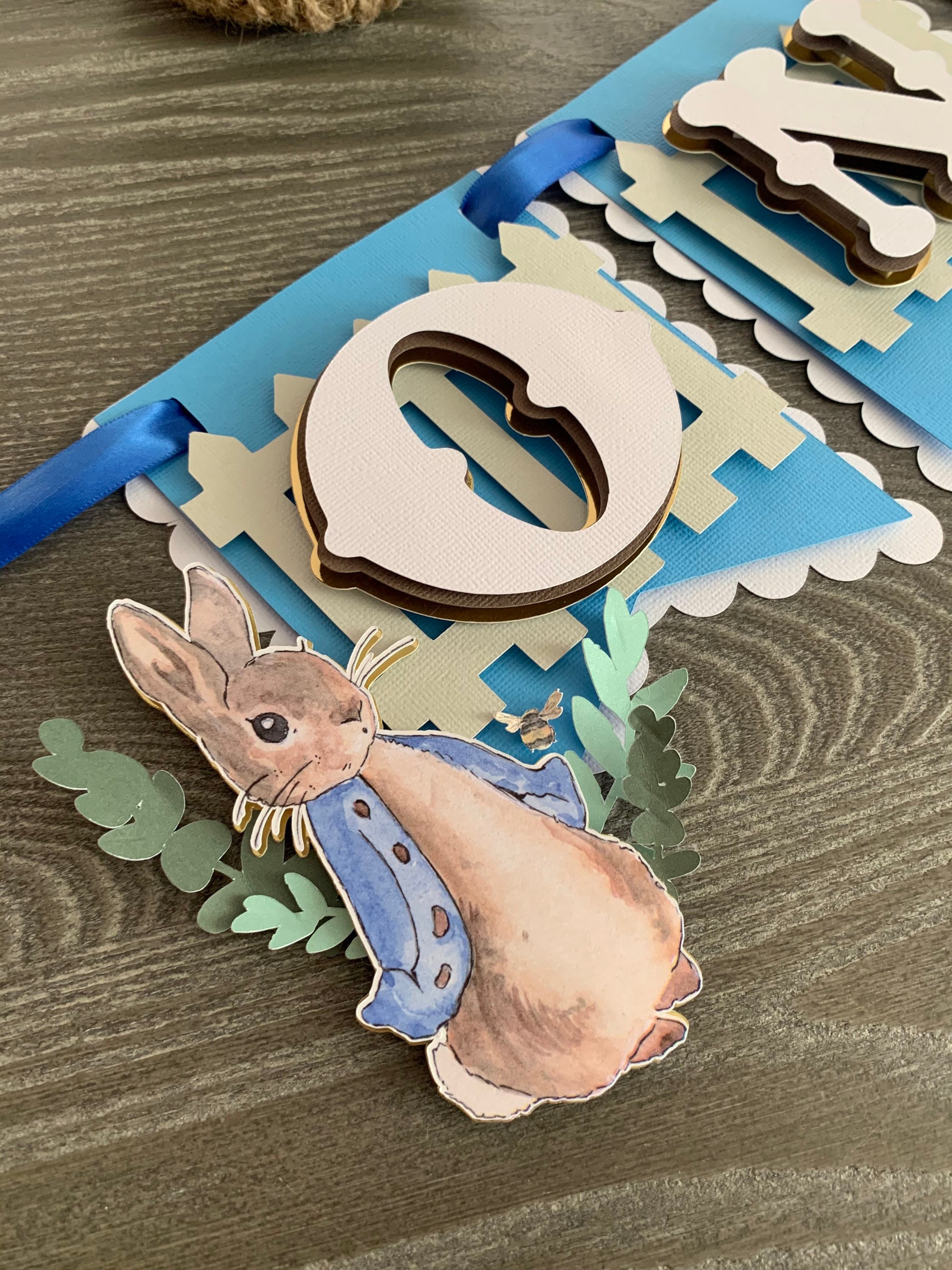 Peter Rabbit Birthday Banner / Peter Rabbit Birthday Theme / | Etsy