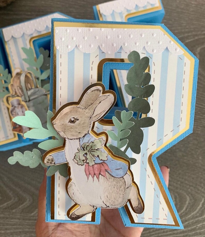Peter Rabbit 3D Letters / Peter Rabbit Birthday Decorations/ | Etsy