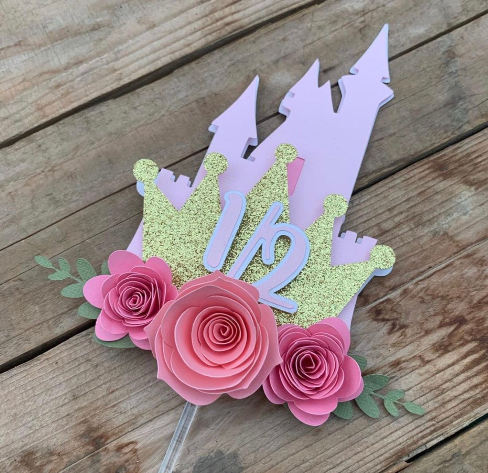 Half Birthday Cake Topper / Half Birthday Party / Floral Cake - Etsy