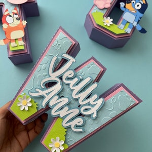 Bluey 3D Letters / Bluey Birthday Decorations / Bluey Party - Etsy