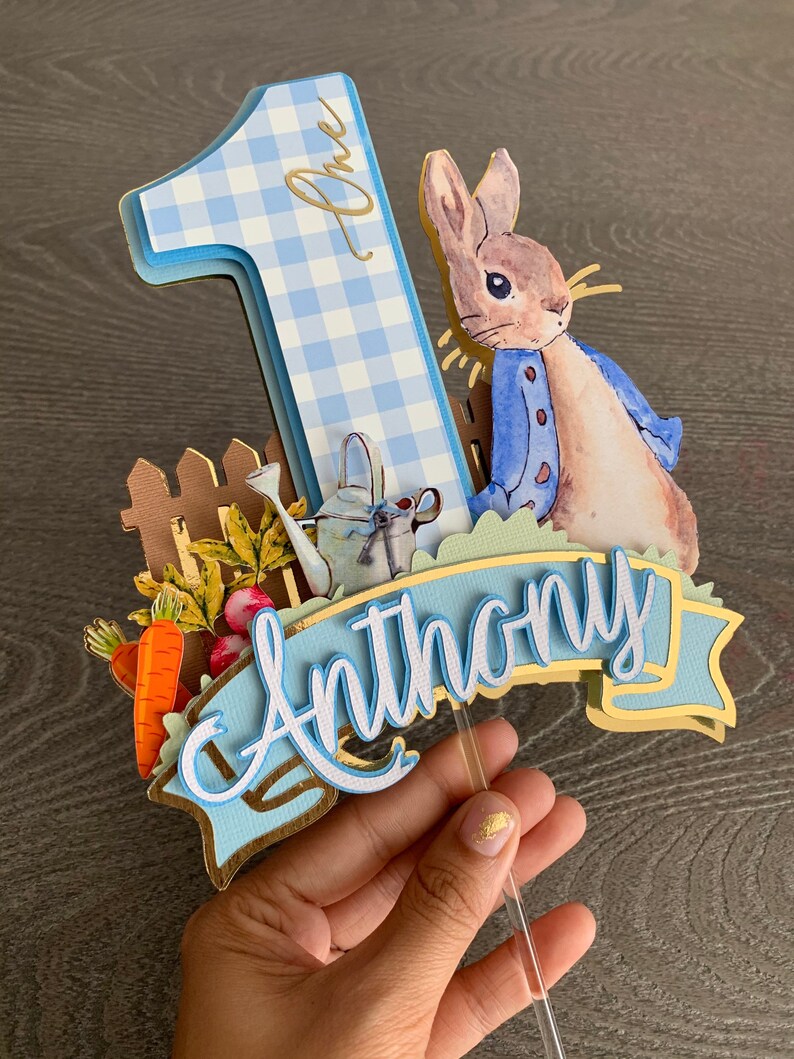 Peter Rabbit Cake Topper / Peter Rabbit Birthday Party/ Peter - Etsy