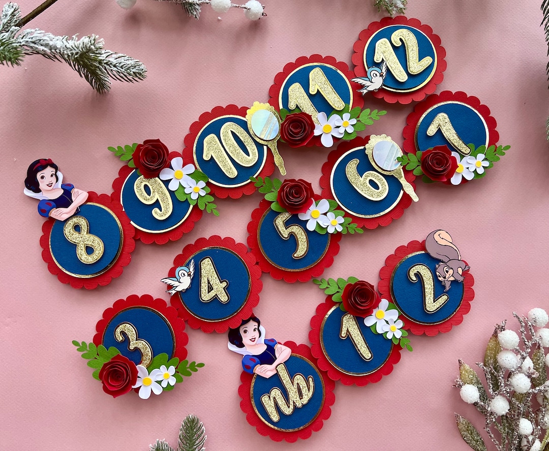 Snow White Milestone Banner / Snow White Banner / Snow White Party ...