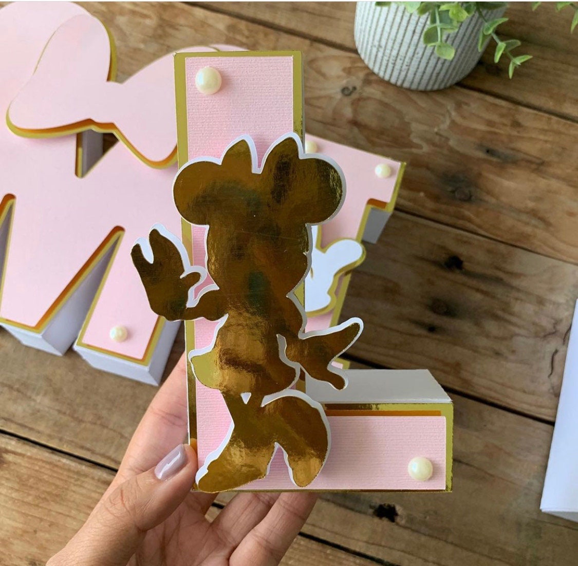 Minnie Mouse 3D Letters / Minnie Mouse Letters / Minnie Mouse | Etsy