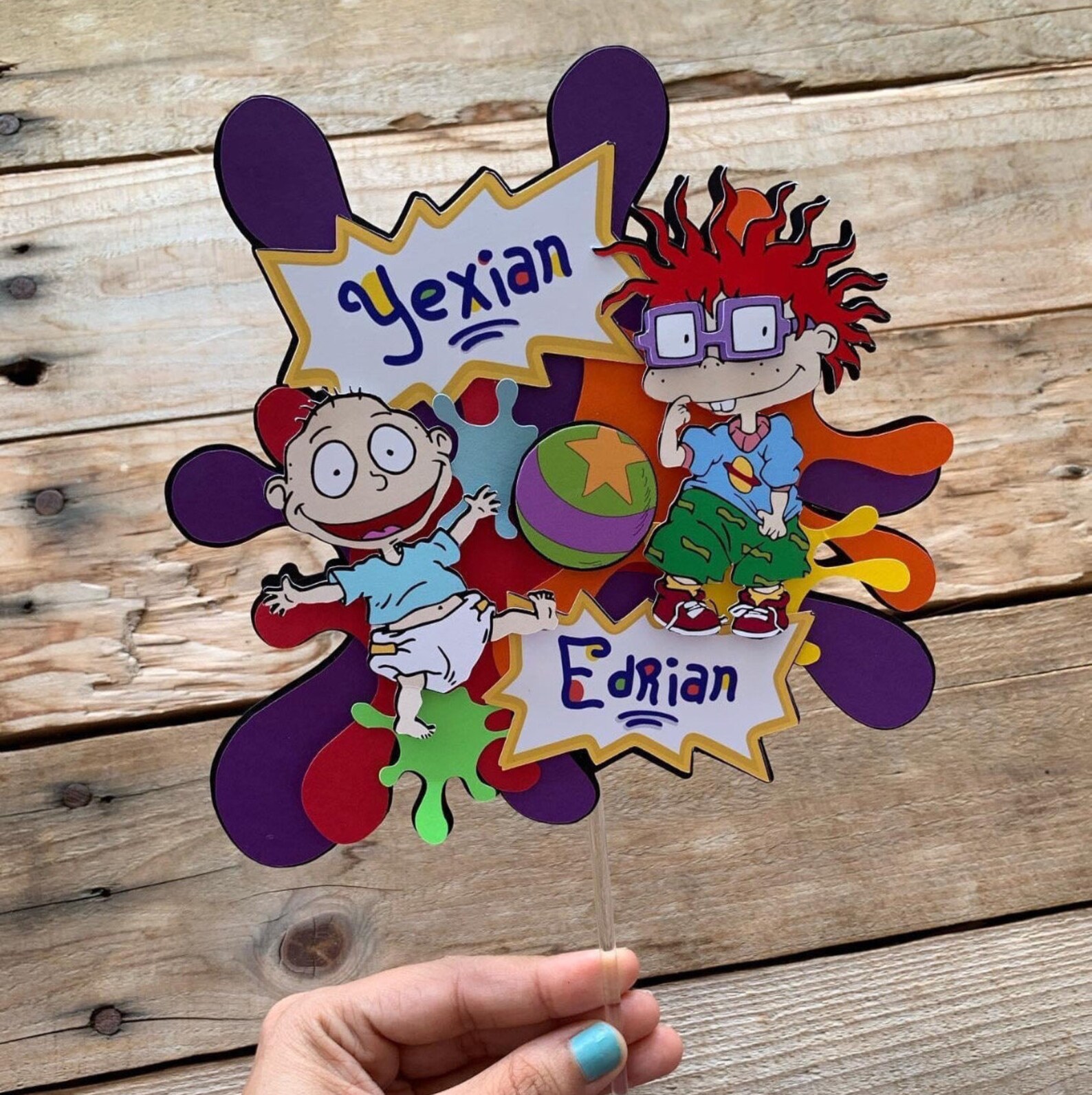 Rugrats 3D Letters / Rugrats Birthday Decorations/ Rugrats Birthday ...