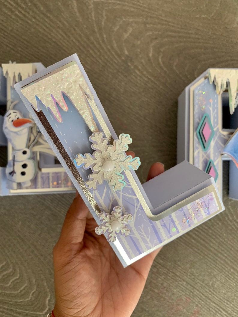 Frozen 3D Letters / Frozen Birthday Decorations / Elsa Birthday ...