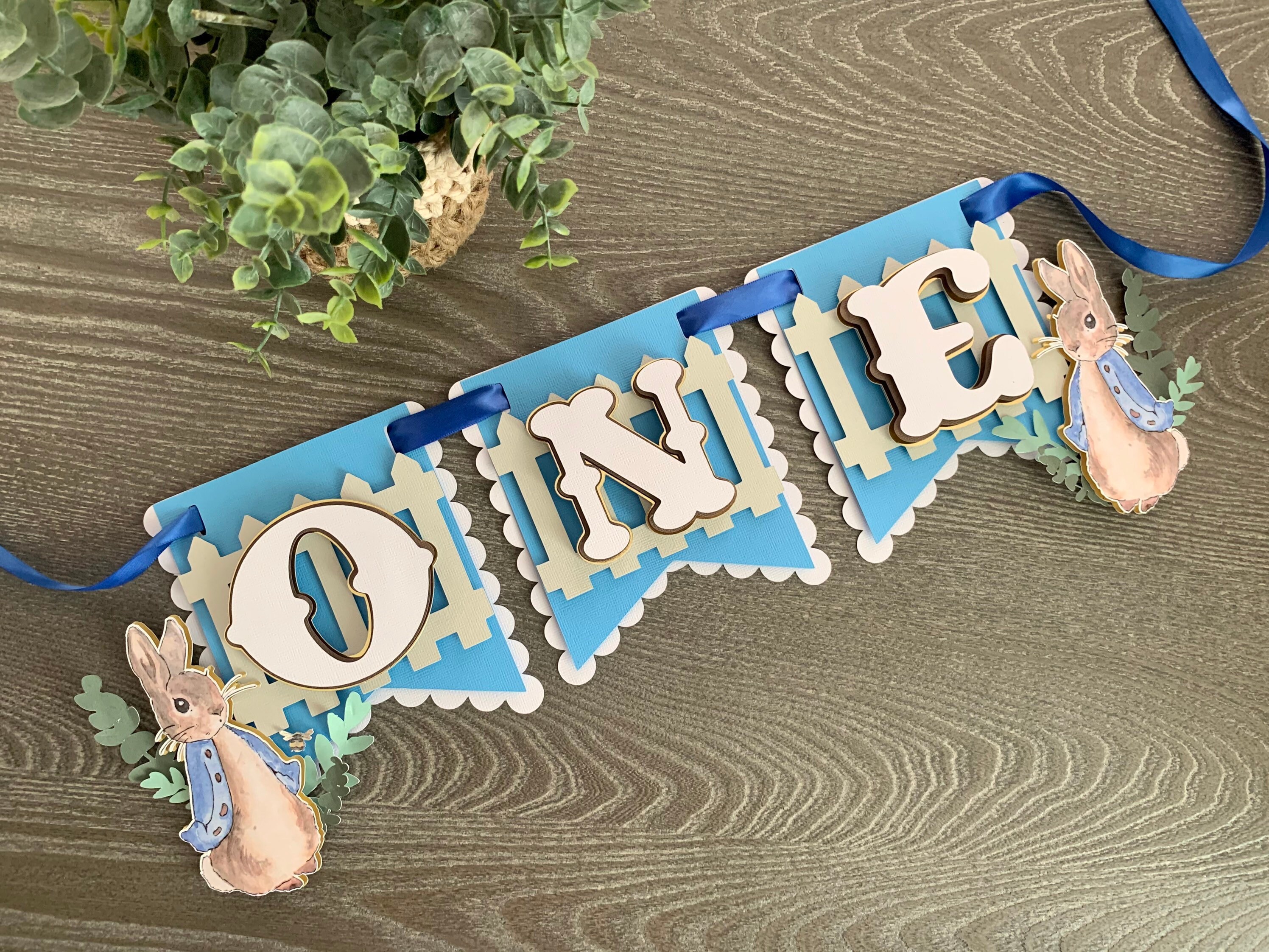 Peter Rabbit Birthday Banner / Peter Rabbit Birthday Theme / | Etsy