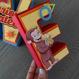 Curious George 3D Letters / Curious George Birthday Decor / Curious ...