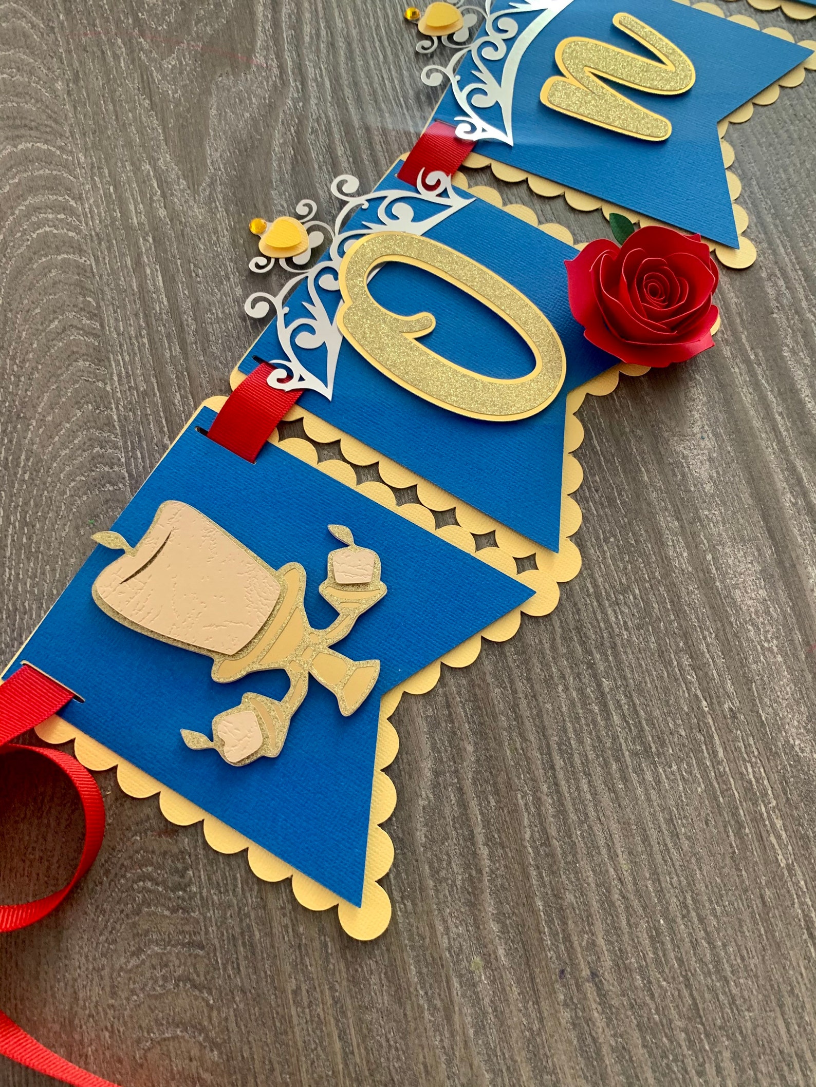 Beauty and the Beast Banner / Beauty and the Beast Birthday - Etsy