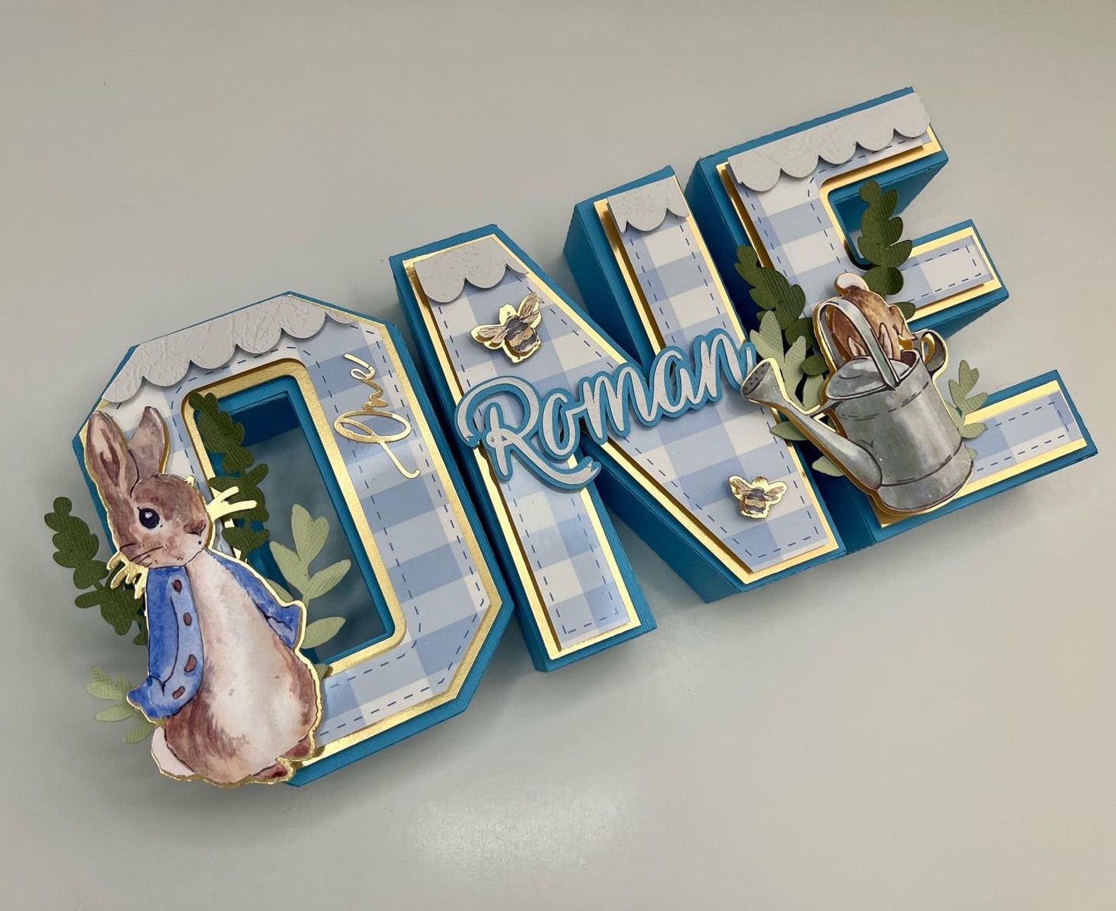 Peter Rabbit 3D Letters / Peter Rabbit Birthday Decorations/ Peter ...