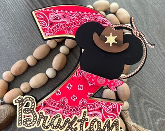 Mickey Mouse Cowboy Party - Etsy