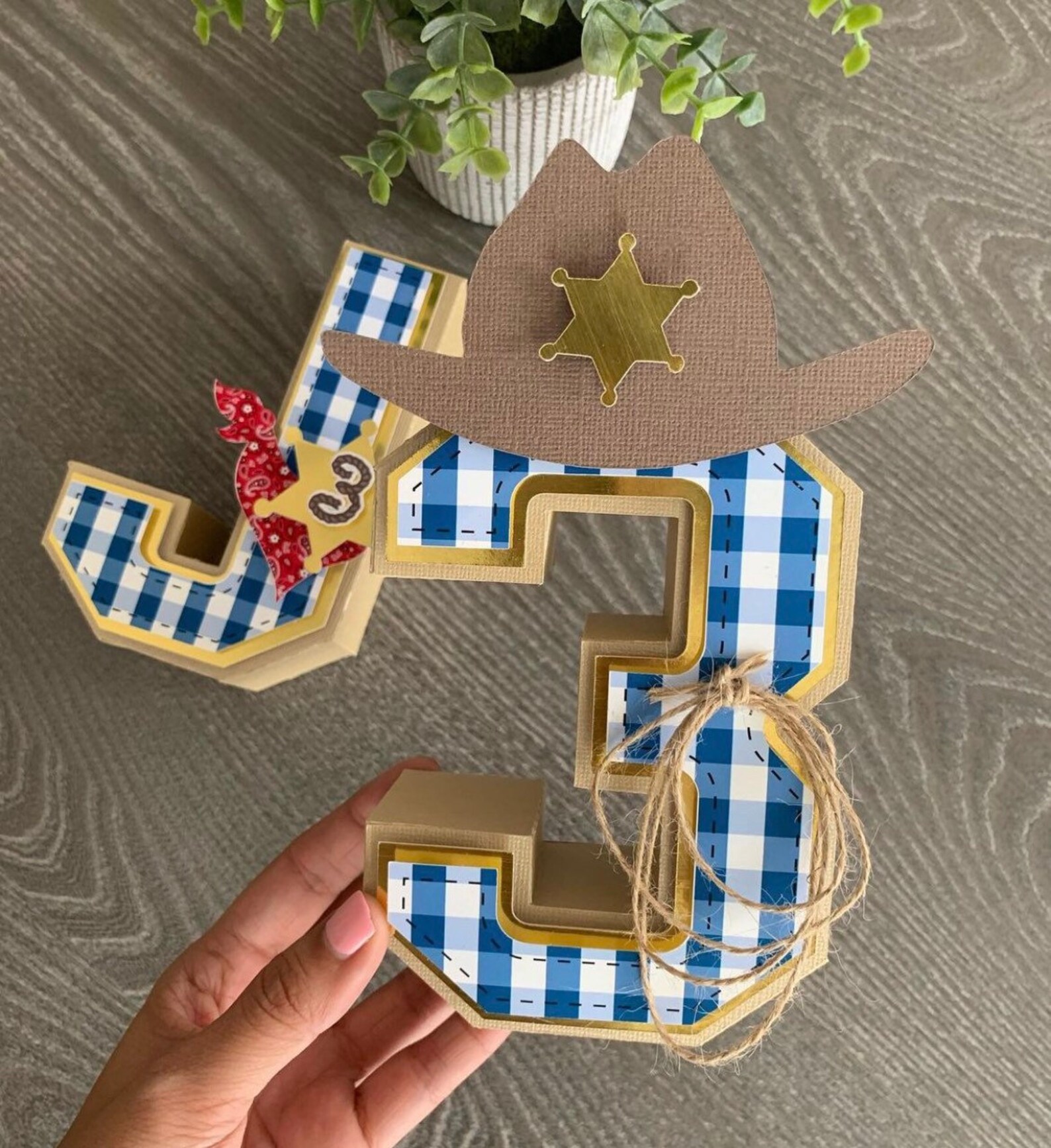 Cowboy 3D Letters / Cowboy Birthday Decorations / Cowboy Party - Etsy