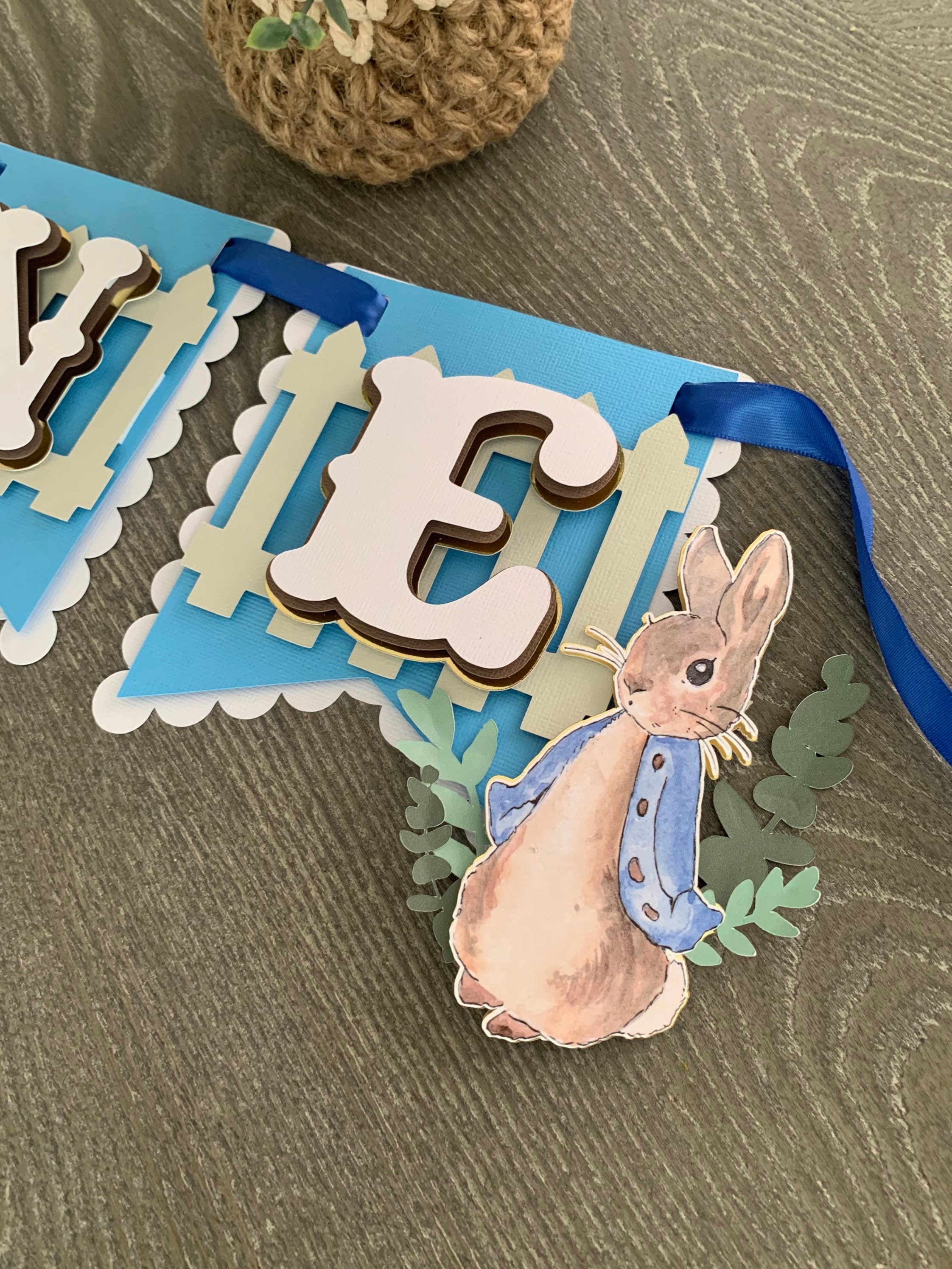 Peter Rabbit Birthday Banner / Peter Rabbit Birthday Theme / | Etsy