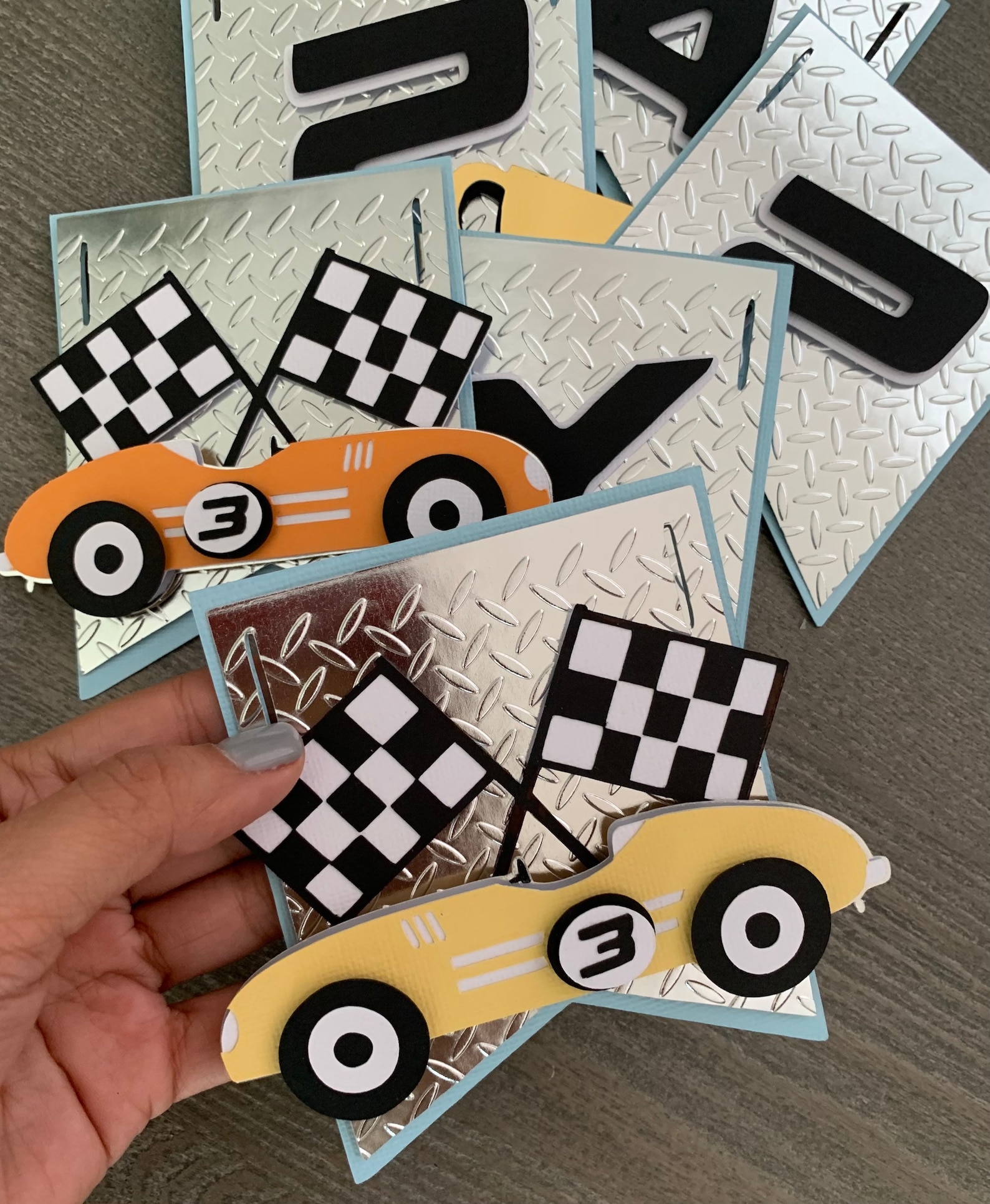 Vintage Race Car Banner / Vintage Race Car Party Decorations / - Etsy