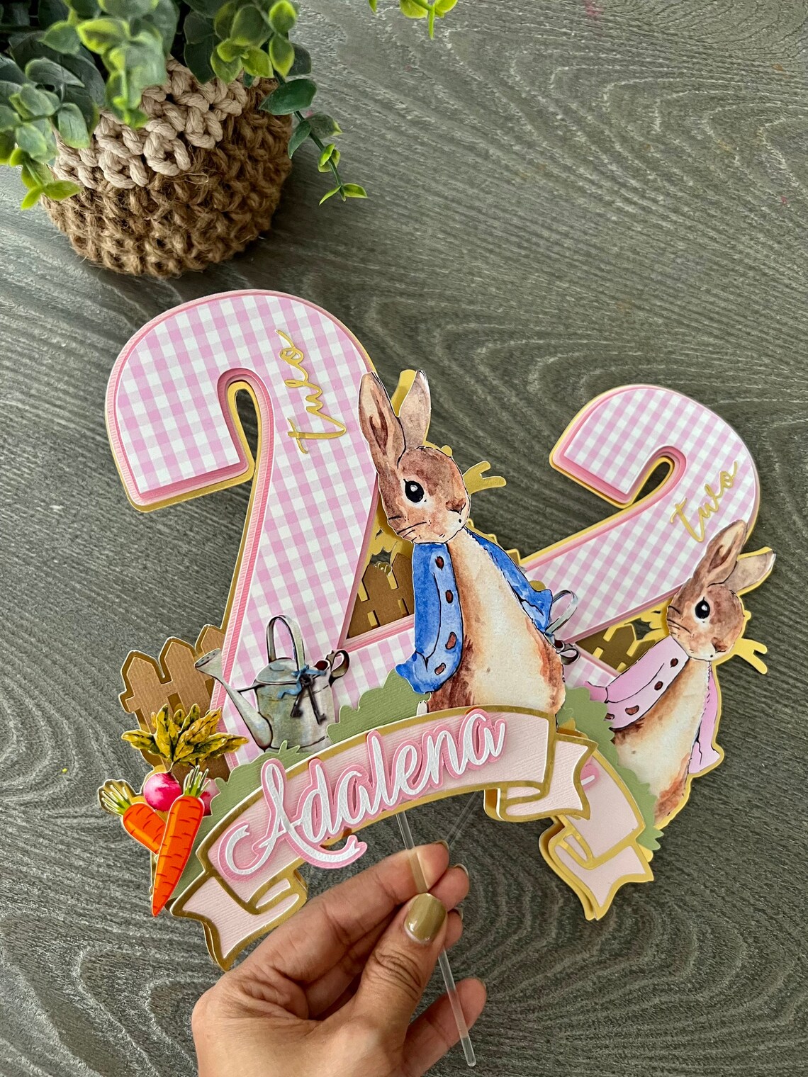 Peter Rabbit Cake Topper / Peter Rabbit Decorations/ Peter - Etsy