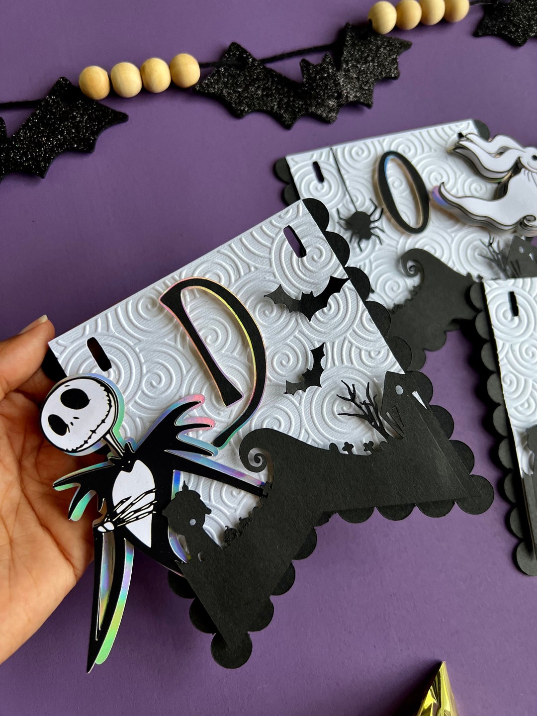 Jack Skellington Birthday Banner / Jack Skellington Birthday ...