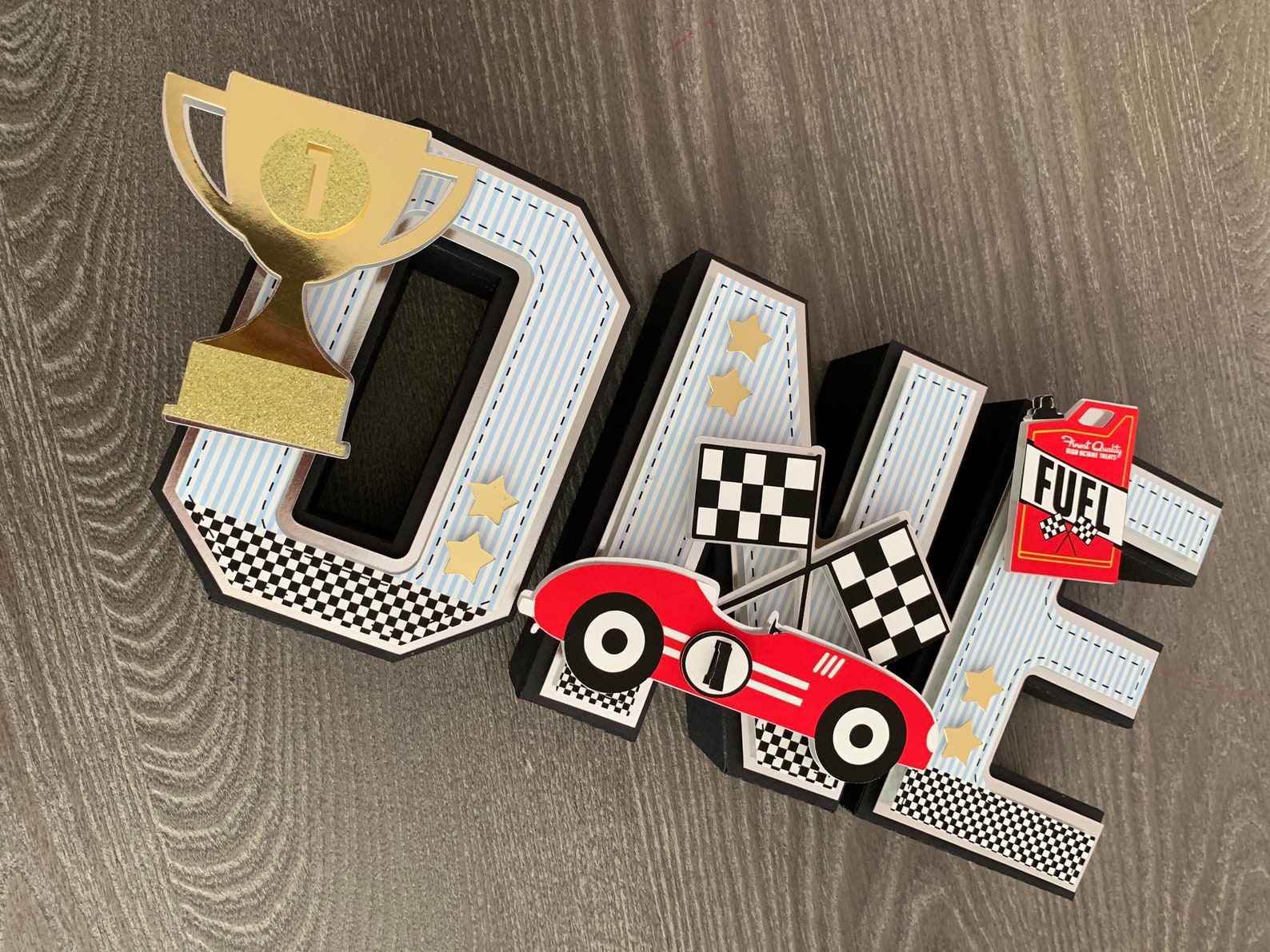 Vintage Race Car 3D Letters / Race Car Birthday Party | Etsy
