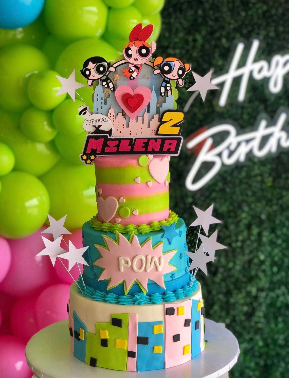 Powerpuff Girls Cake Topper / Powerpuff Girls Birthday Decor ...