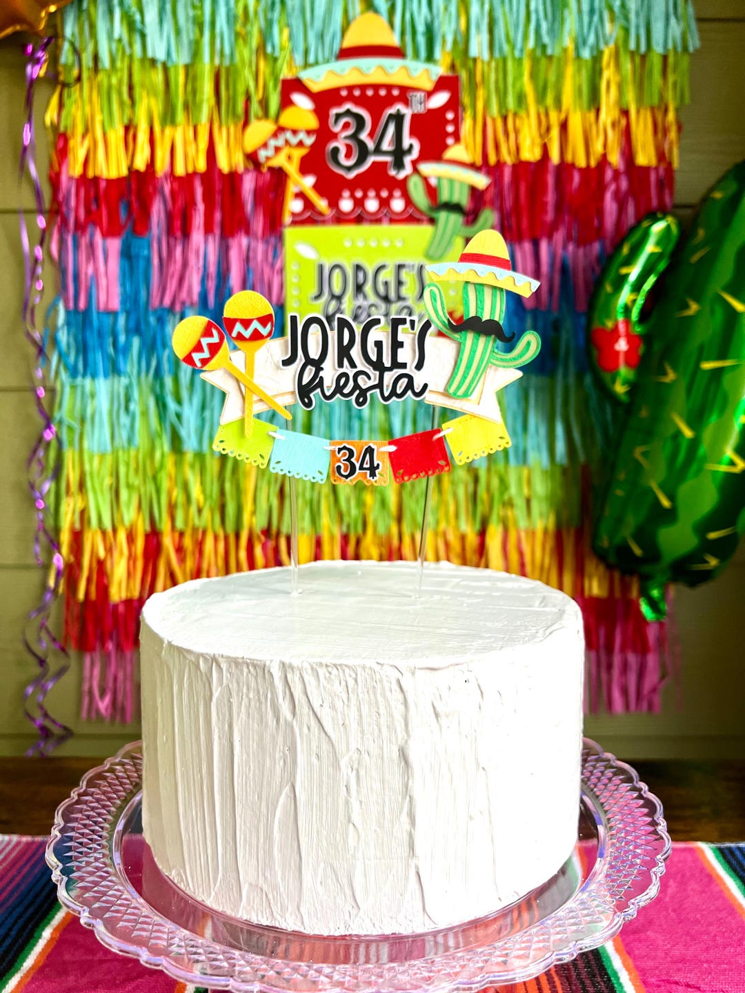 Fiesta Cake Topper / My 1st Fiesta Cake Topper / 5 De Mayo Cake Topper ...