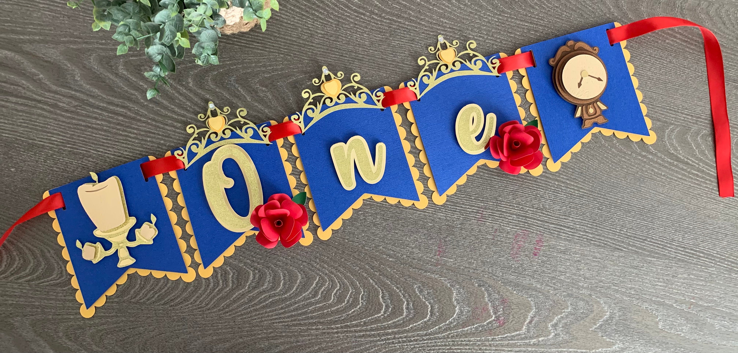Beauty and the Beast Banner / Beauty and the Beast Birthday - Etsy