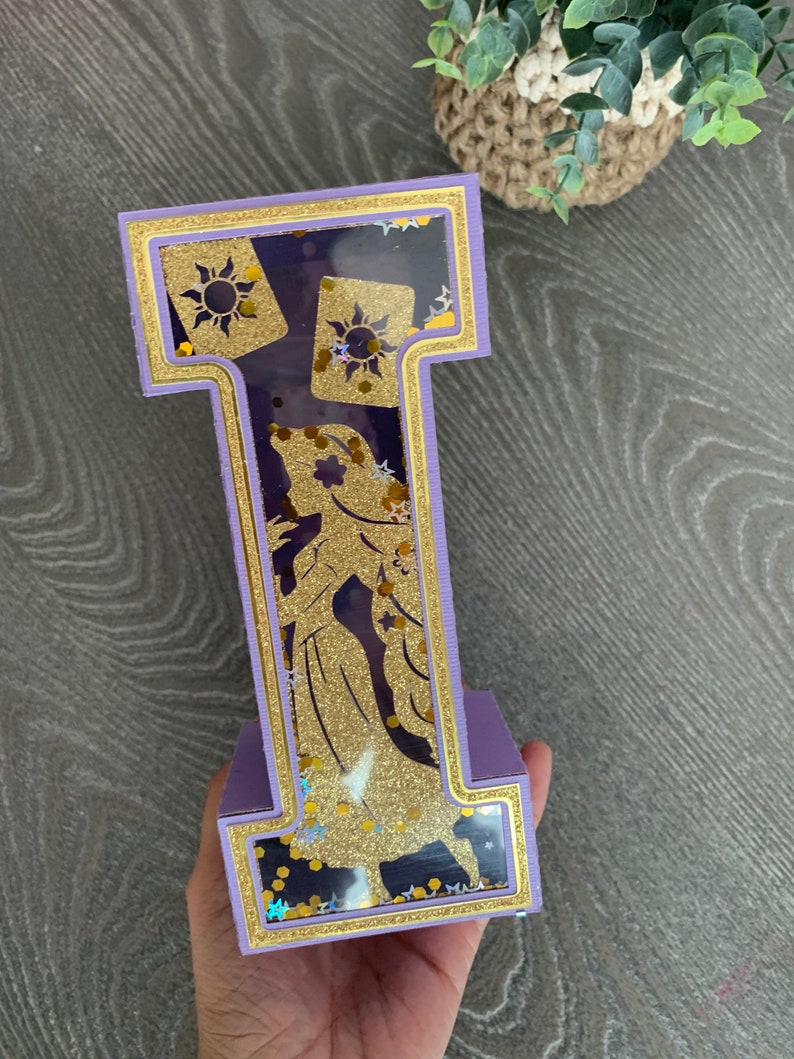 Rapunzel 3D Letter / Rapunzel Birthday Party / Tangled | Etsy