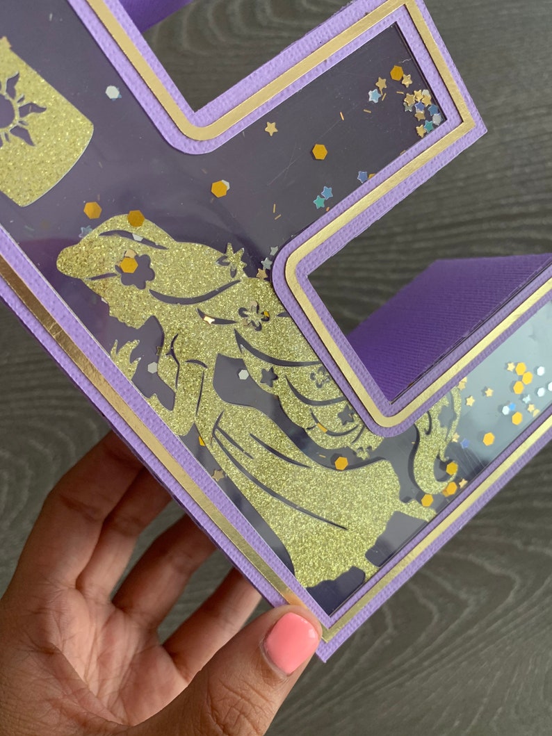 Rapunzel 3D Letter / Rapunzel Birthday Party / Tangled | Etsy