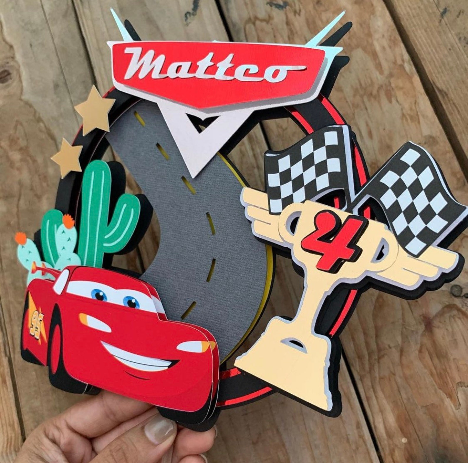 Cars Cake Topper / Cars Birthday Party / Lightning Mcqueen | Etsy