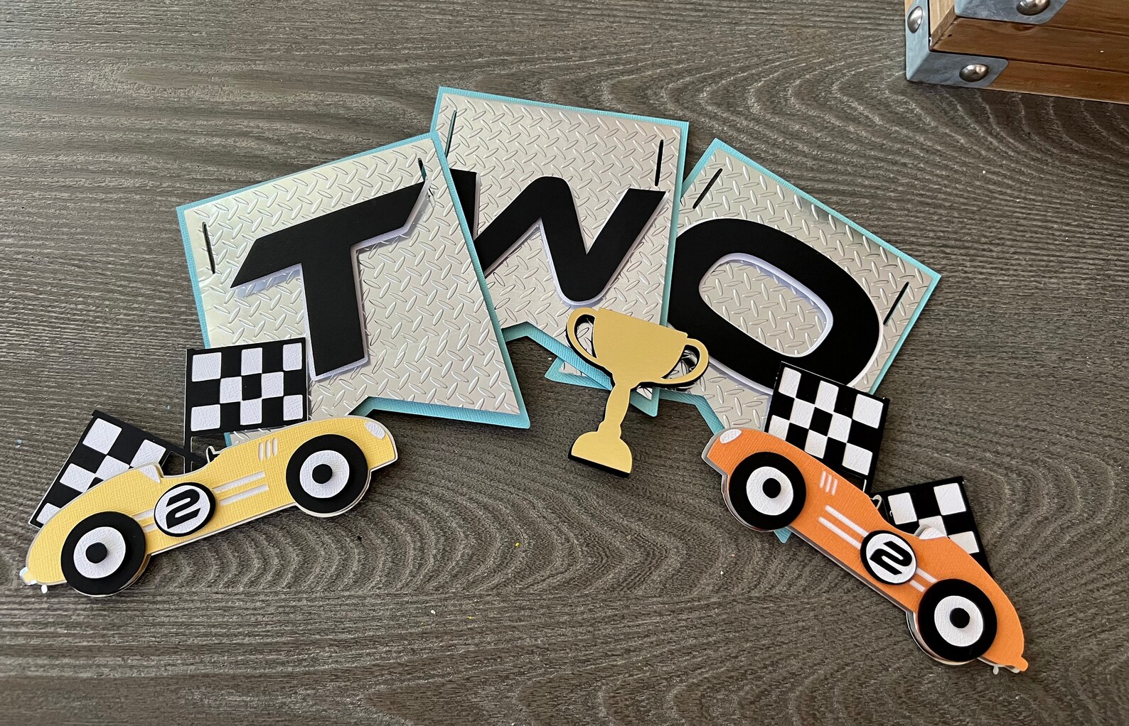 Vintage Race Car Banner / Vintage Race Car Party Decorations / - Etsy