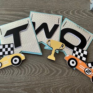 Vintage Race Car Banner / Vintage Race Car Party Decorations / Vintage ...