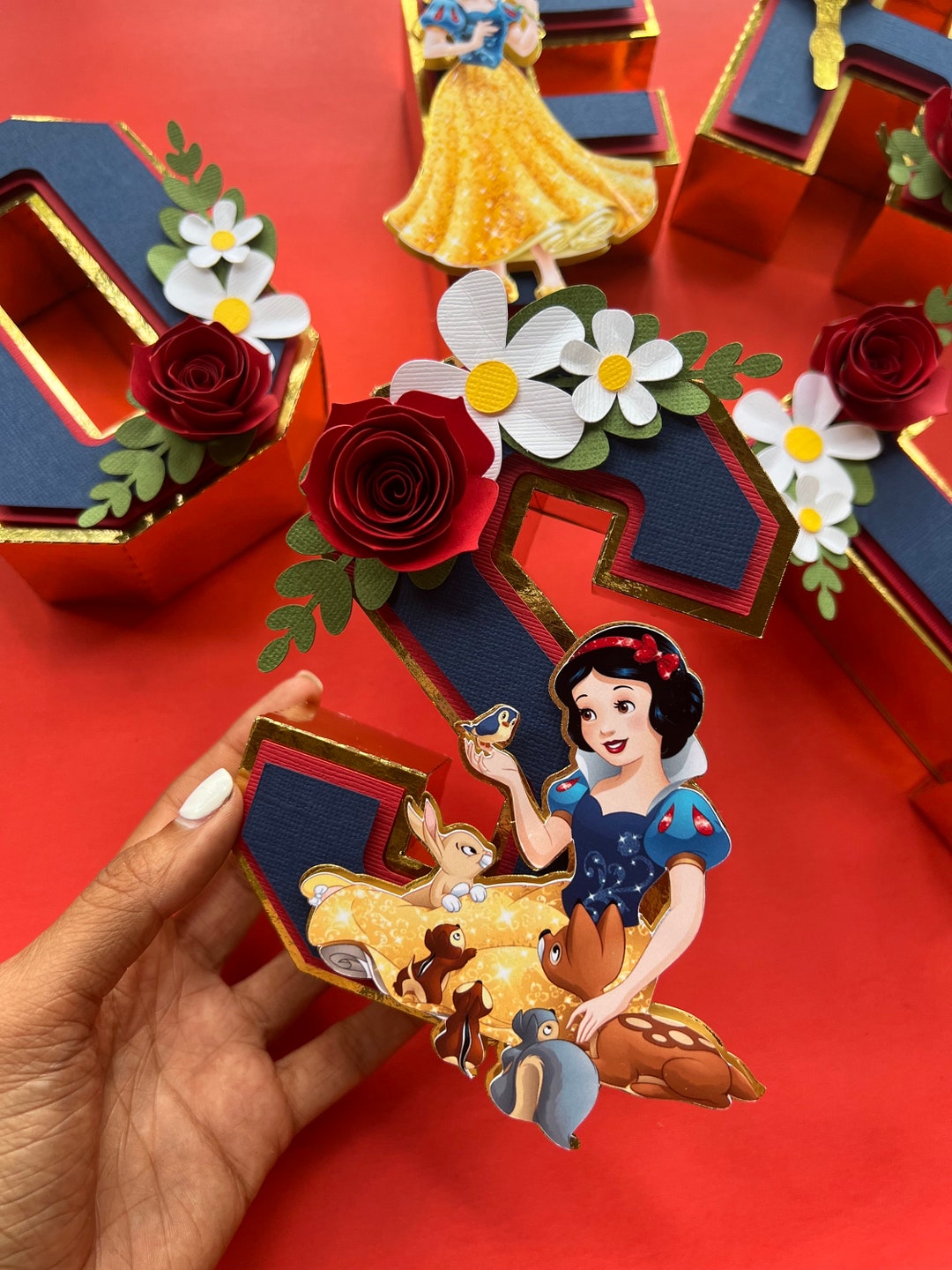 Snow White 3D Letters / Snow White Birthday Decorations / Snow White ...