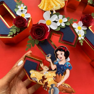 Snow White 3D Letters / Snow White Birthday Decorations / Snow White ...