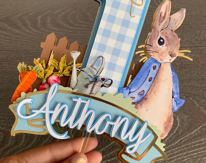 Peter Rabbit Cake Topper / Peter Rabbit Birthday Party/ Peter - Etsy
