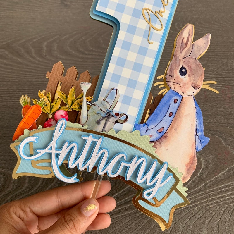 Peter Rabbit Cake Topper - Etsy