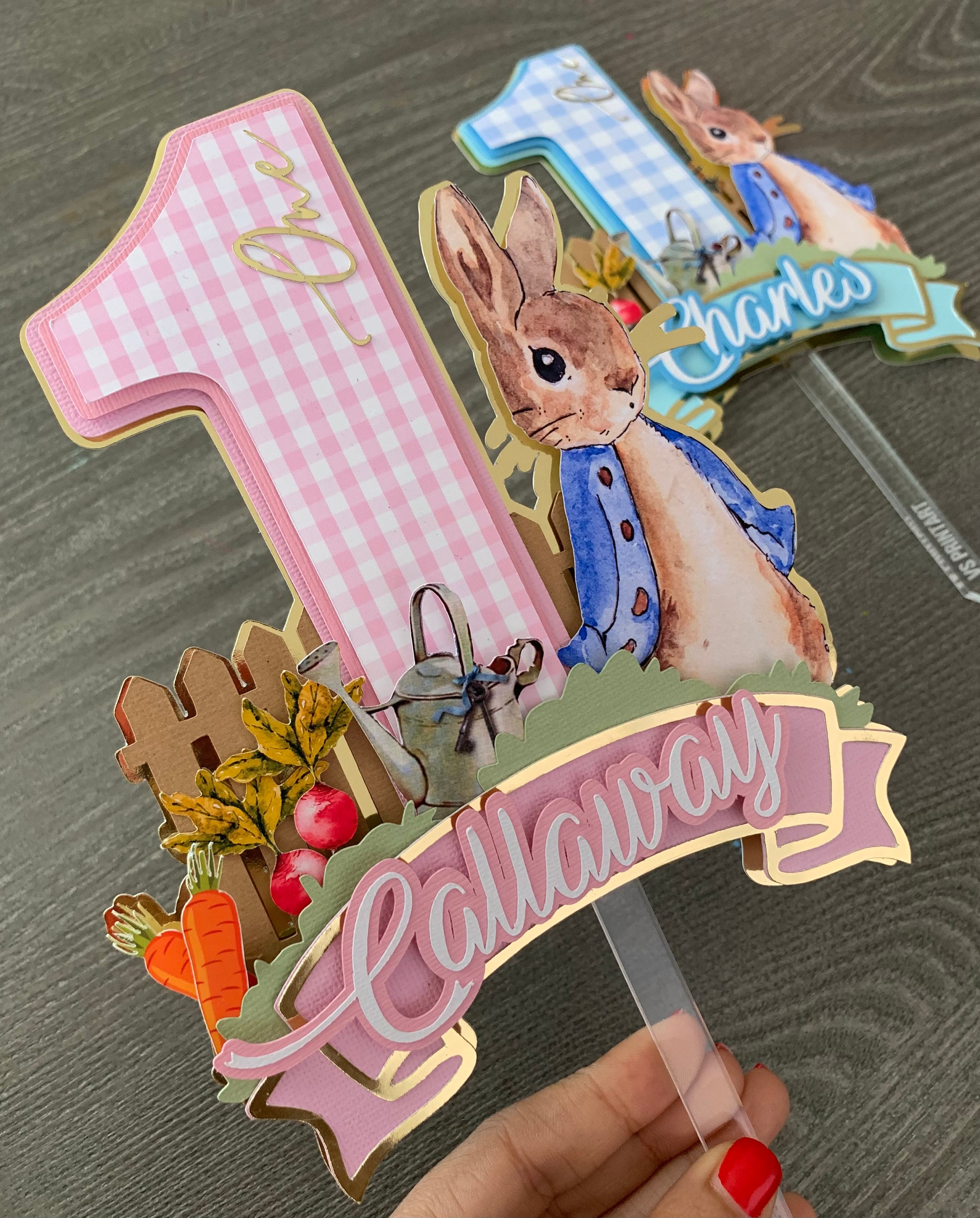 Peter Rabbit Cake Topper / Peter Rabbit Decorations/ Peter | Etsy UK