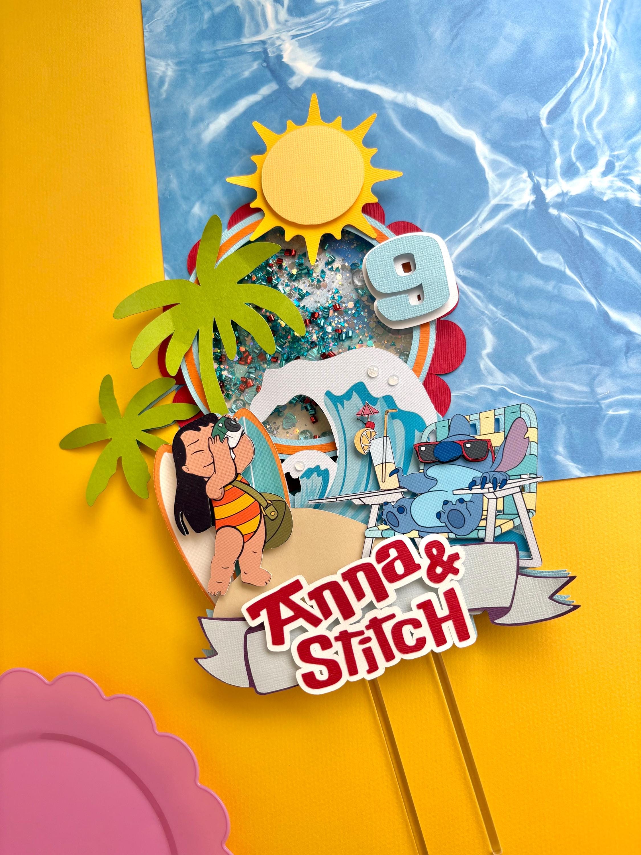 Lilo and Stitch Cake Topper / Stitch Cake Topper / Summer Cake Topper ...
