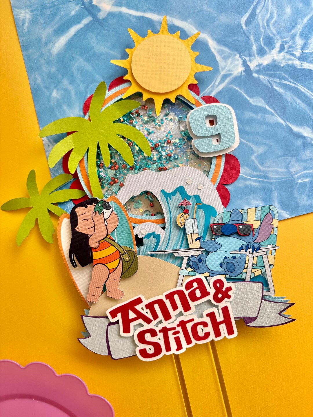 Lilo and Stitch Cake Topper / Stitch Cake Topper / Summer Cake Topper ...