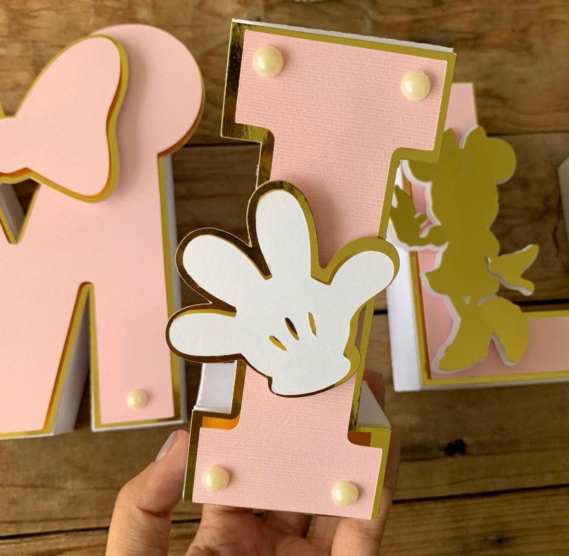 Minnie Mouse 3D Letters / Minnie Mouse Letters / Minnie Mouse | Etsy