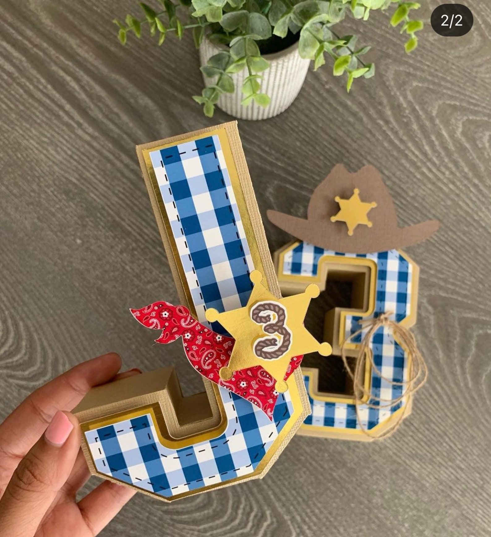 Cowboy 3D Letters / Cowboy Birthday Decorations / Cowboy Party - Etsy