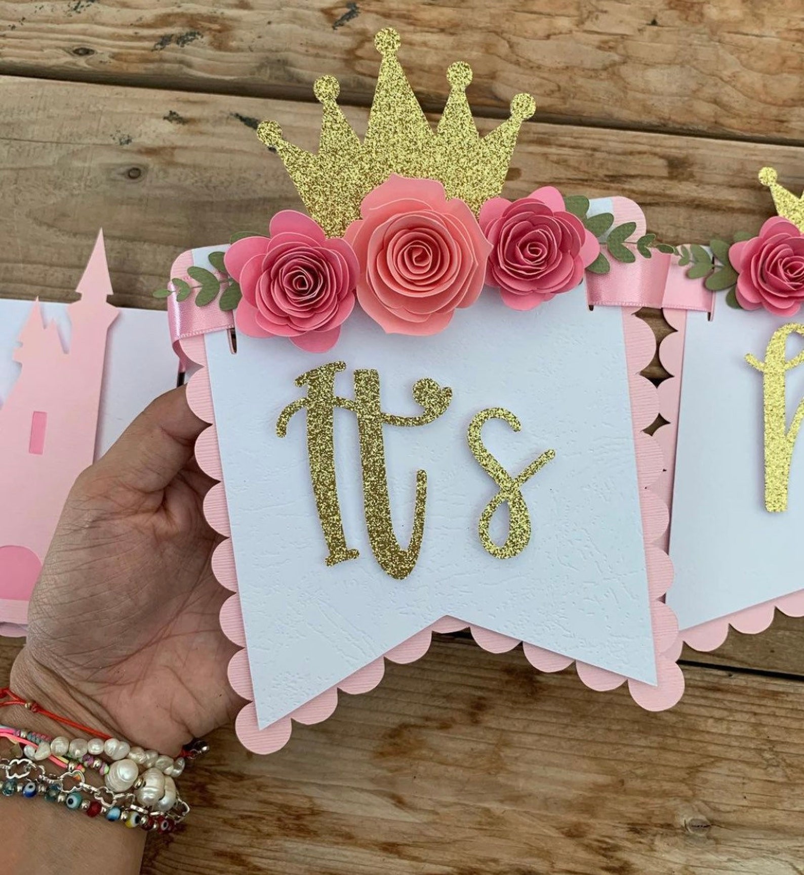 Floral Half Banner / Half Birthday Decorations / Floral 1st - Etsy