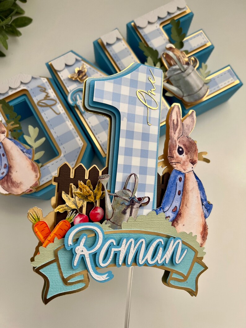 Peter Rabbit 3D Letters / Peter Rabbit Birthday Decorations/ - Etsy