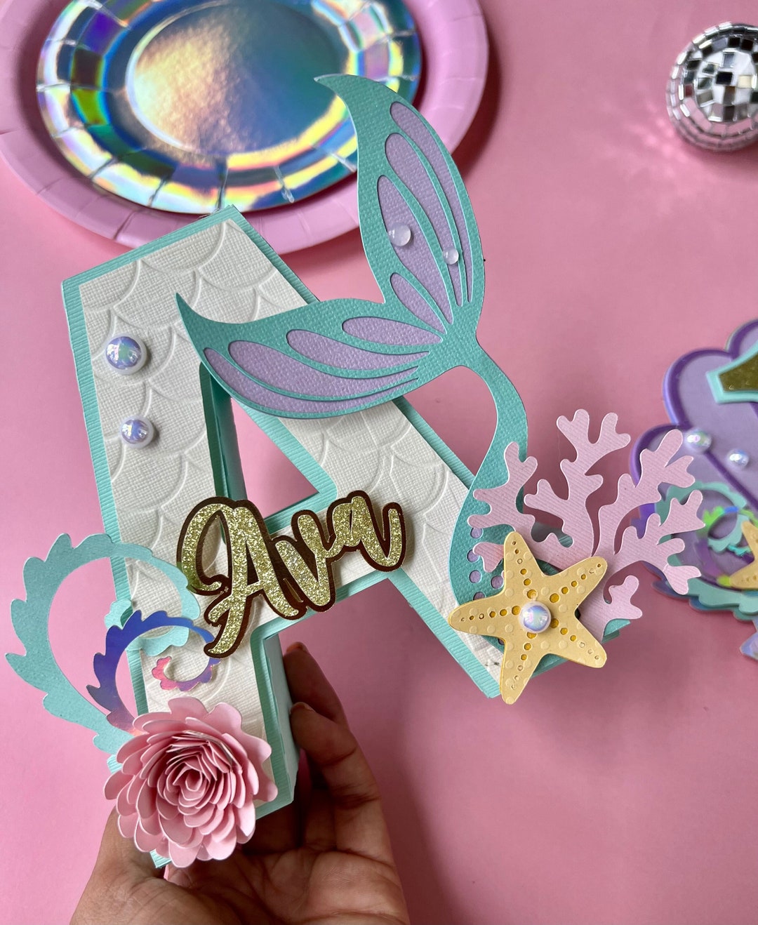 Mermaid 3D Letters / Mermaid Birthday Decorations / Mermaid Party ...