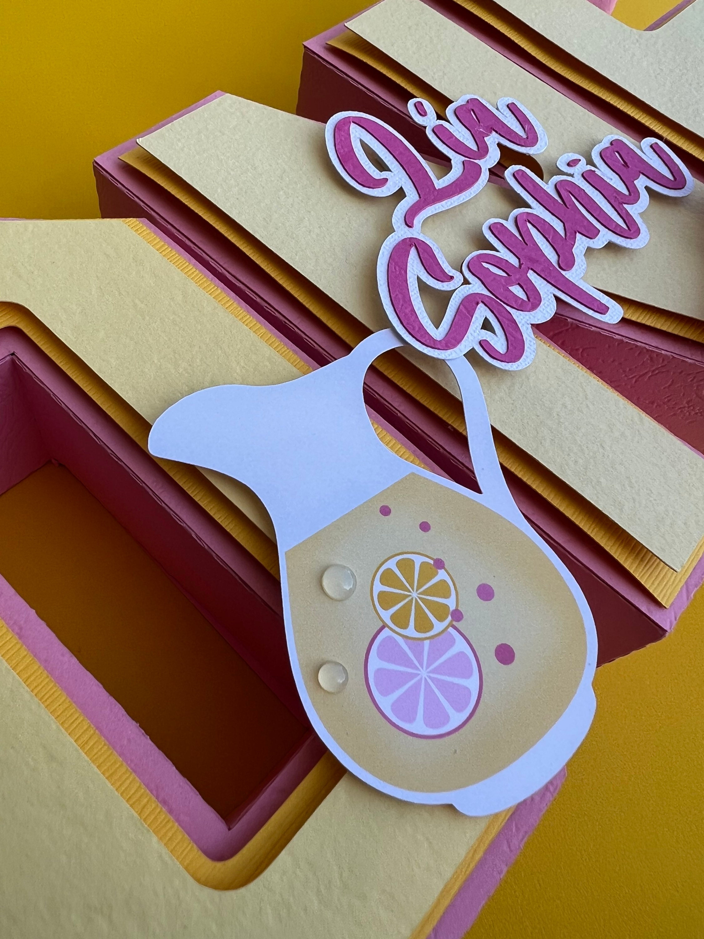 Pink Lemonade 3D Letters/ Pink Lemonade Birthday Decorations/ - Etsy