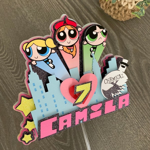 Powerpuff Girls Cake Topper - Etsy