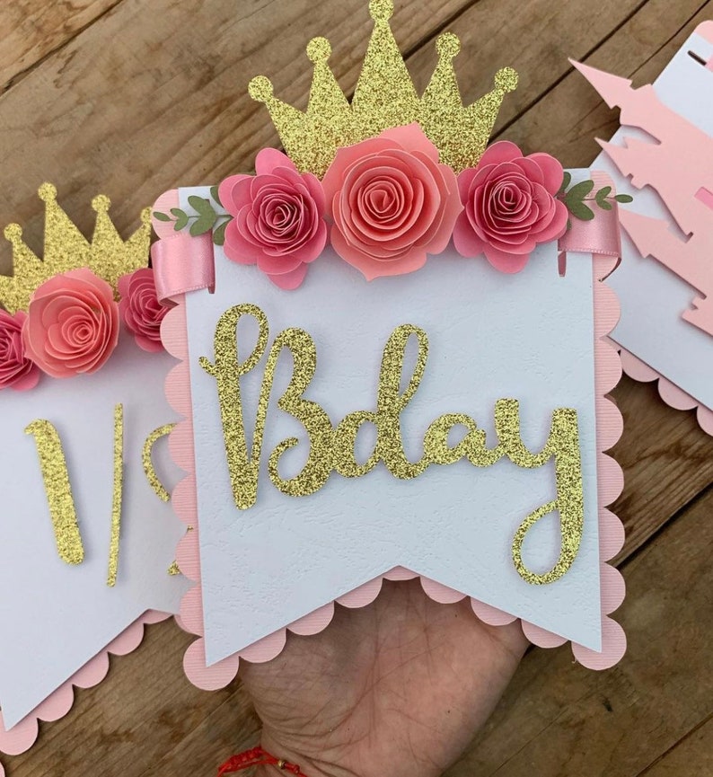 Floral Half Banner / Half Birthday Decorations / Floral 1st - Etsy